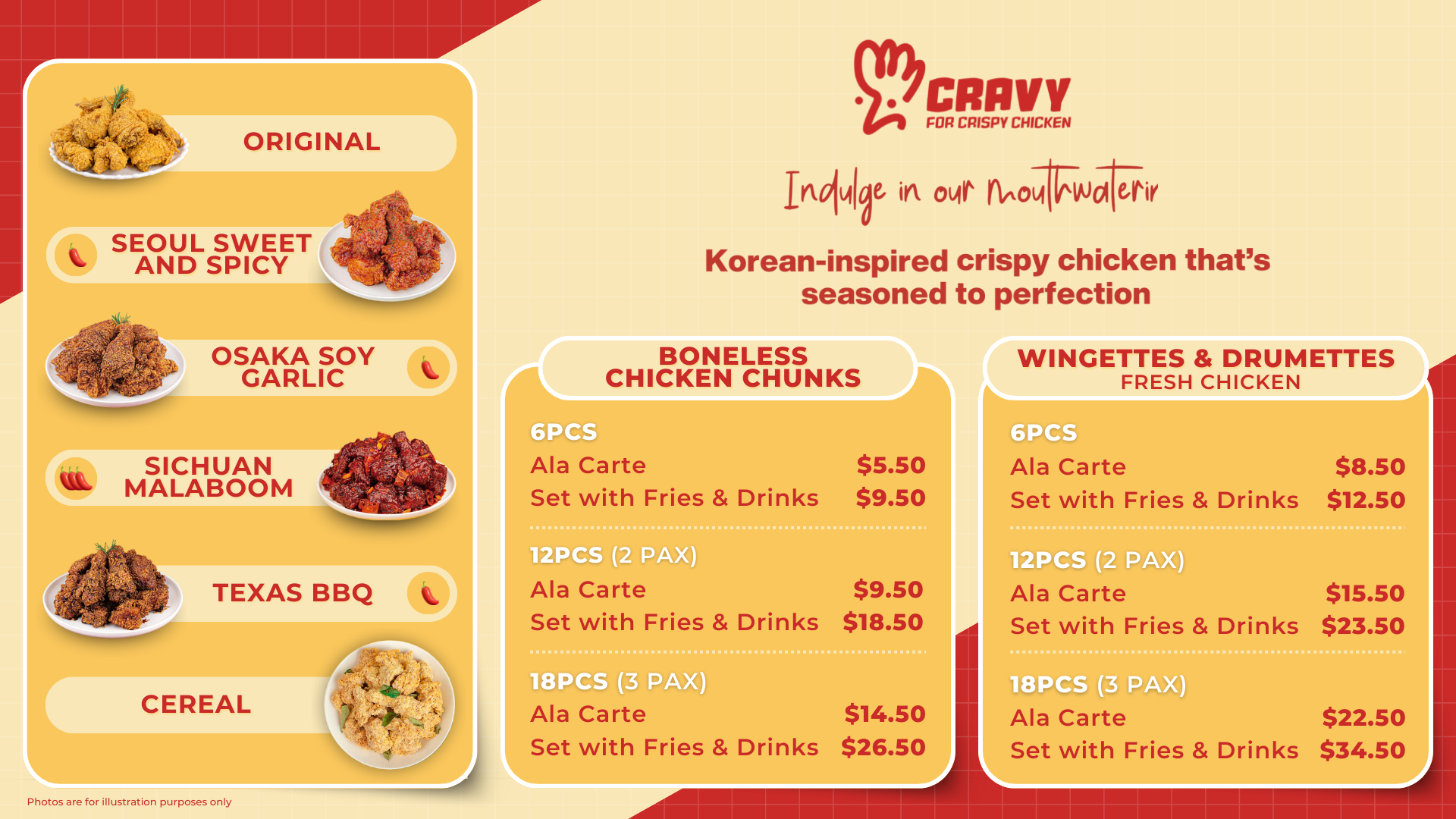 Menu - Cravy Chicken
