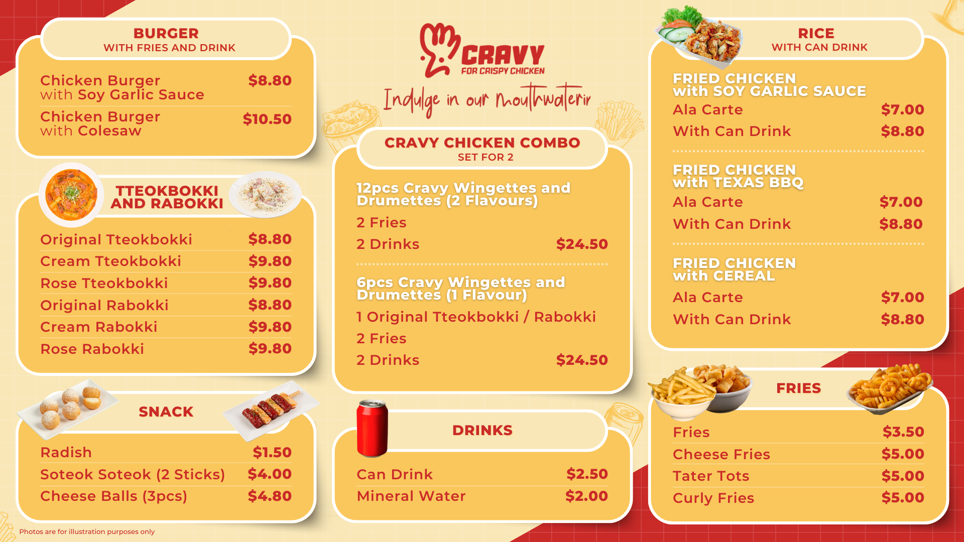 Menu - Cravy Chicken